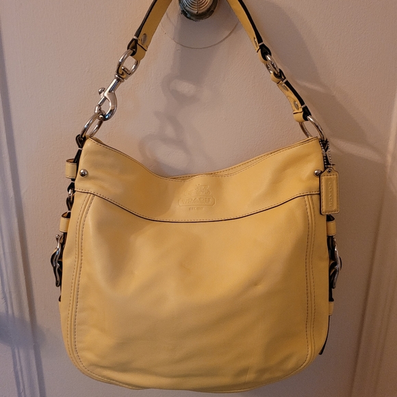 Coach | Bags | Coach Butter Yellow Leather Hobo | Poshmark